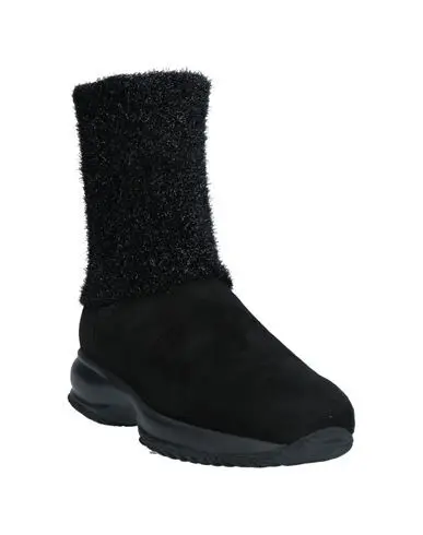Hogan Ankle Boots In Leather And Textile Fibers