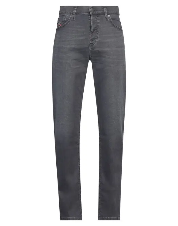 DIESEL Tapered Jeans With Logo - Steel Grey