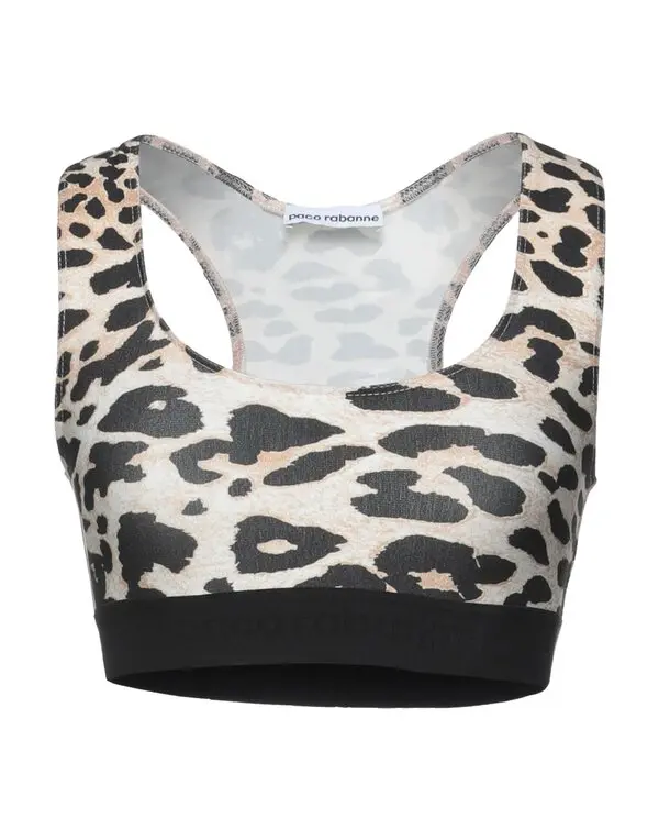 Rabanne Leopard-print Jersey Crop Top