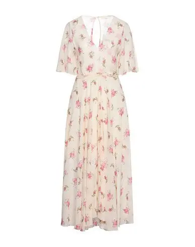 Maje Floral Print Midi Dress - White