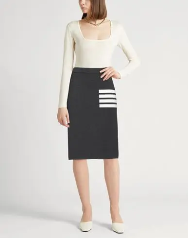 Thom Browne Midi Pencil Skirt - Grey