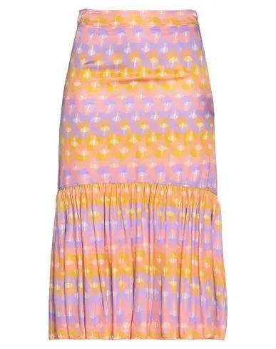 Sandro Flared Multicolor Midi Skirt