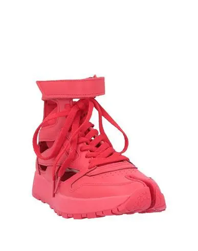 MAISON MARGIELA X REEBOK Leather High-top Sneakers - Red