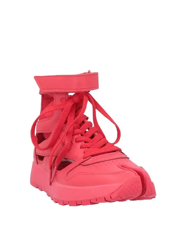 MAISON MARGIELA X REEBOK Leather High-top Sneakers - Red