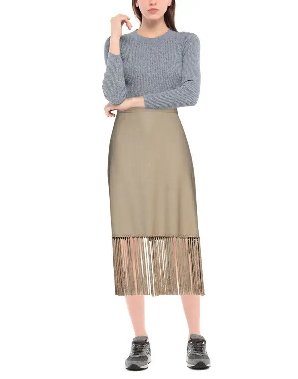 Burberry Flared Midi Skirt