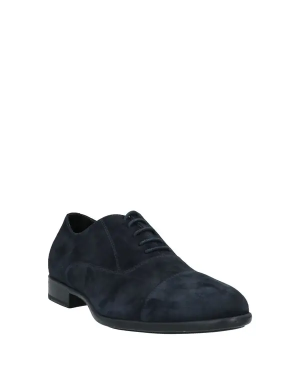 DOUCAL'S Lace-up Suede Oxford Shoes - Blue