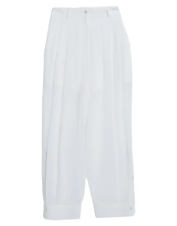 Emilio Pucci Tapered Silk Pants - White