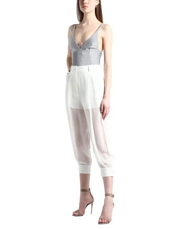 Emilio Pucci Tapered Silk Pants - White