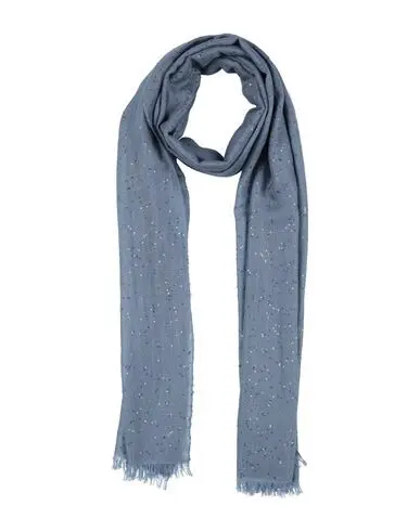 Brunello Cucinelli Scarf Light Cashmere, Silk, Polyamide - Blue