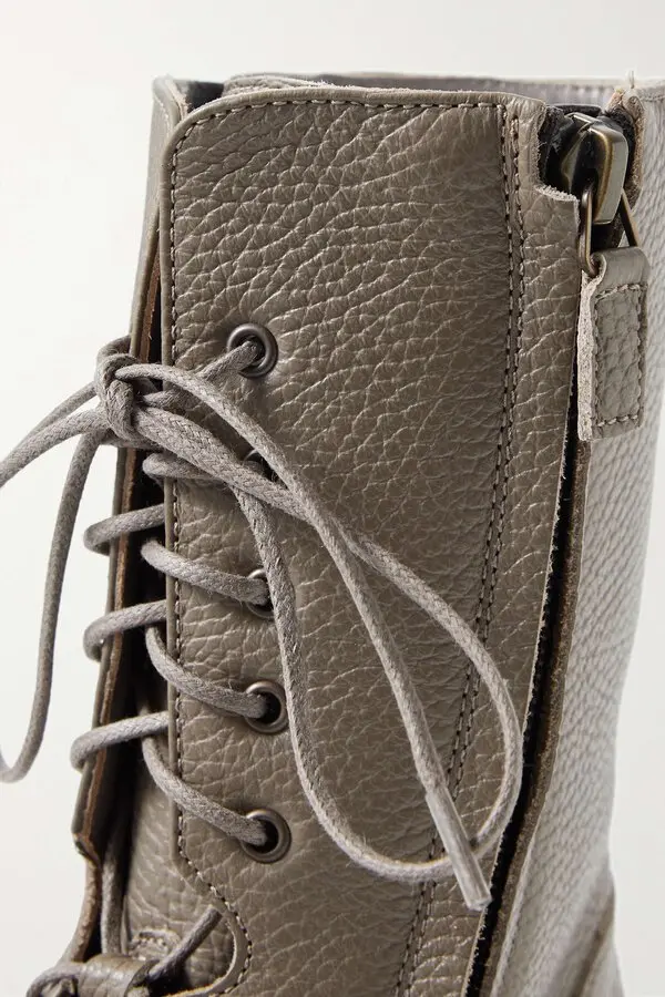 Manolo Blahnik Lugata Textured-leather Ankle Boots