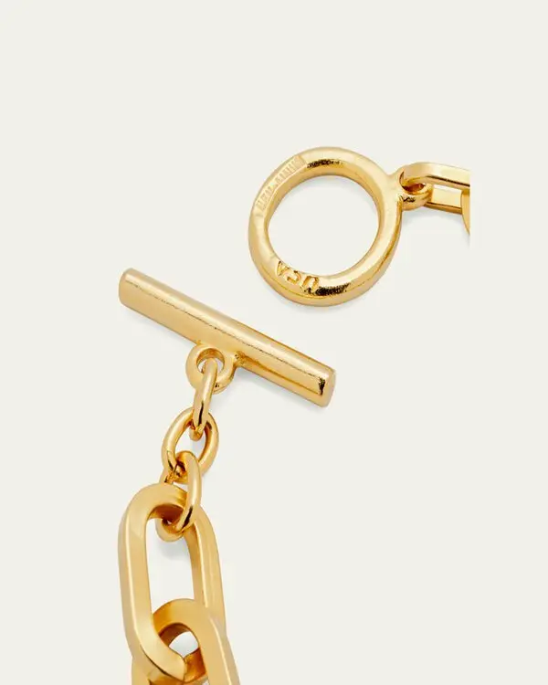 BEN-AMUN 24k Electroplate Oval Link Chain Bracelet