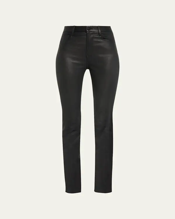 Vince Bootcut Stretch Leather Pants
