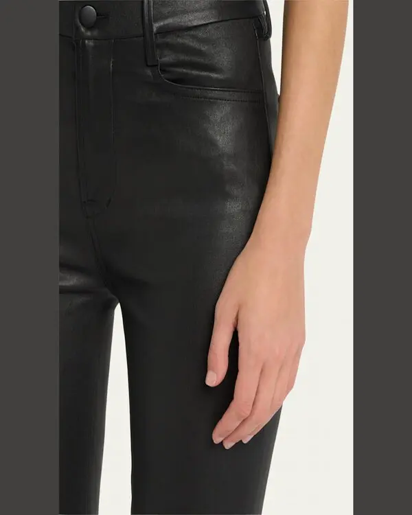 Vince Bootcut Stretch Leather Pants