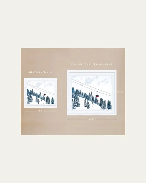 Gray Malin The Aerial Tram, Jackson Hole" Mini Print