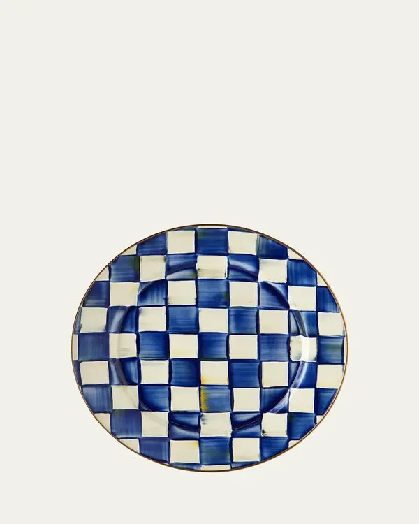 MACKENZIE-CHILDS Royal Check Charger Plate