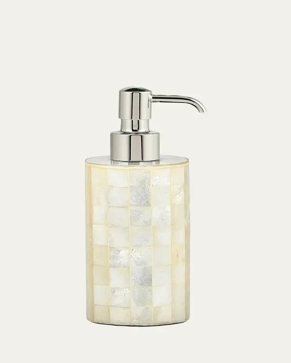 LABRAZEL Capiz Pump Dispenser - Ivory/chrome