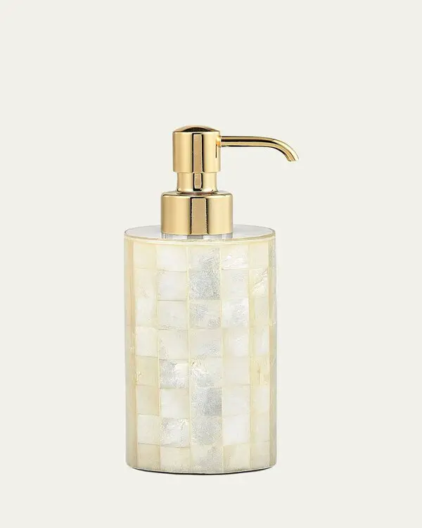 LABRAZEL Capiz Pump Dispenser - Ivory/gold