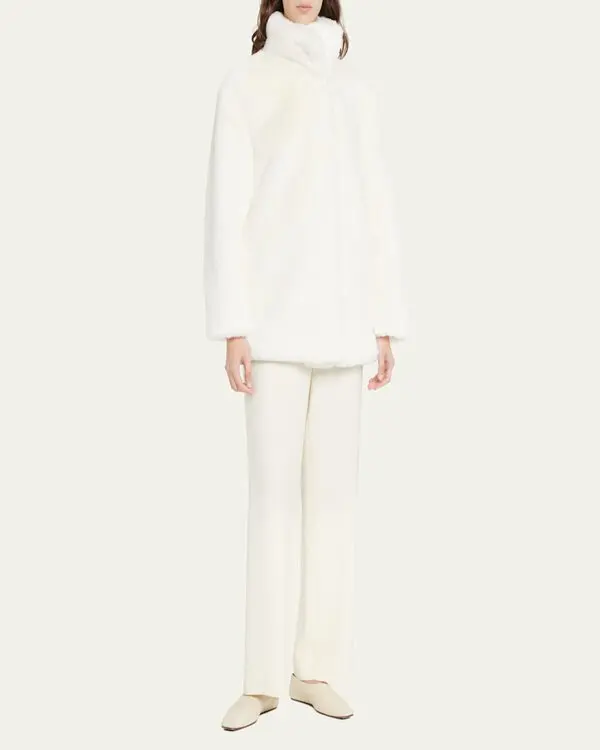 Akris Faux-fur Short Jacket