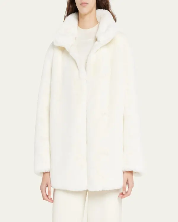 Akris Faux-fur Short Jacket