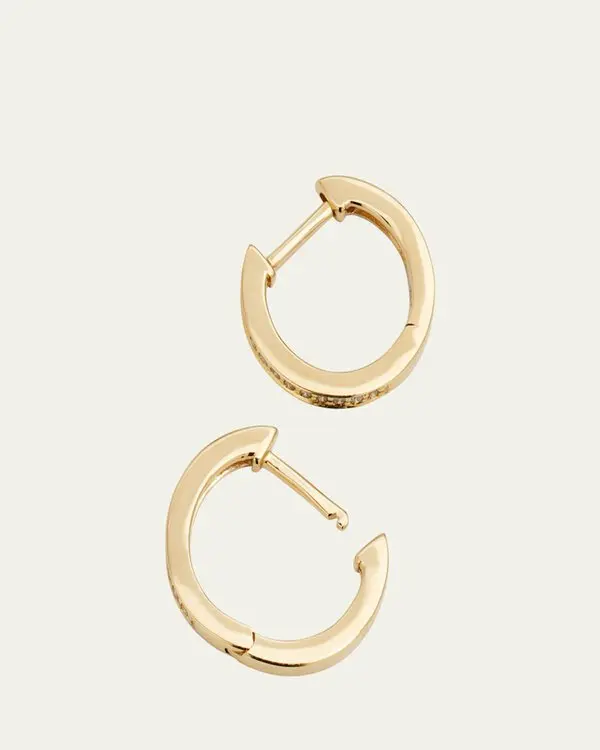 SYDNEY EVAN 14k Diamond Huggie Hoop Earrings