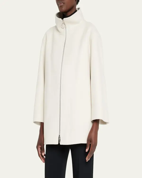 Akris Felted Wool Car Coat