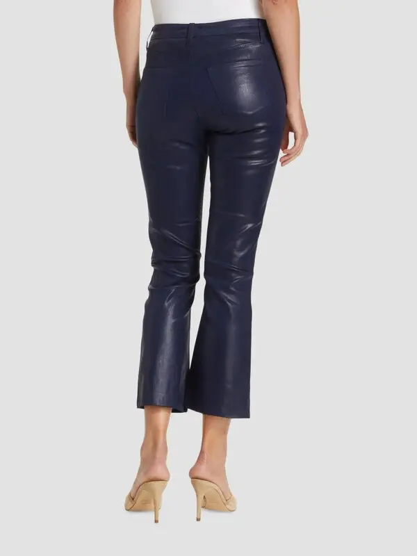 L'Agence Kendra Cropped Coated Jeans
