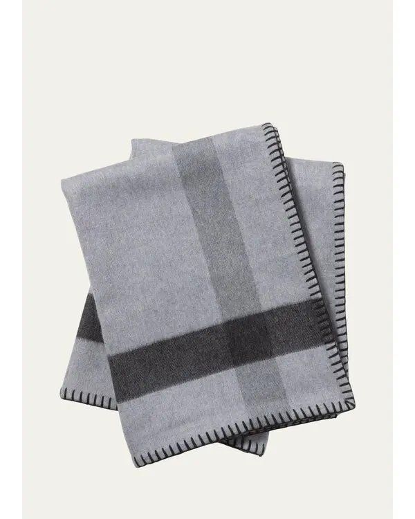 Sofia Cashmere Double-face Cashmere Throw Blanket, 56" X 72
