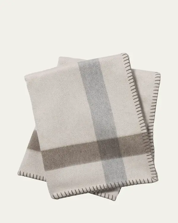 Sofia Cashmere Double-face Cashmere Throw Blanket, 56" X 72 - Taupe