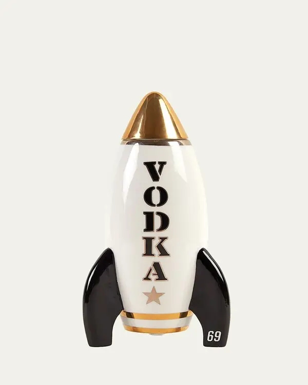 Jonathan Adler Vodka Rocket Decanter - White/black