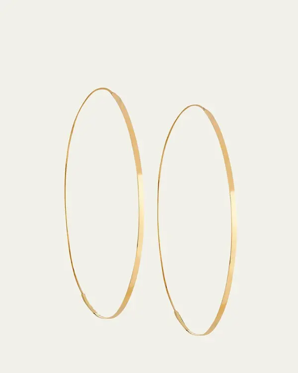 Lana Jewelry Flat Magic 14k Hoop Earrings - Gold