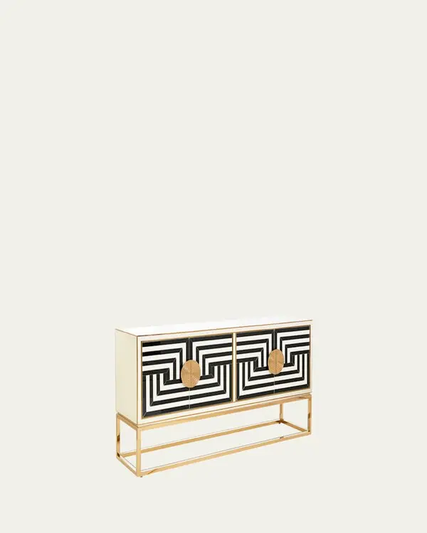 Jonathan Adler Op Art Credenza