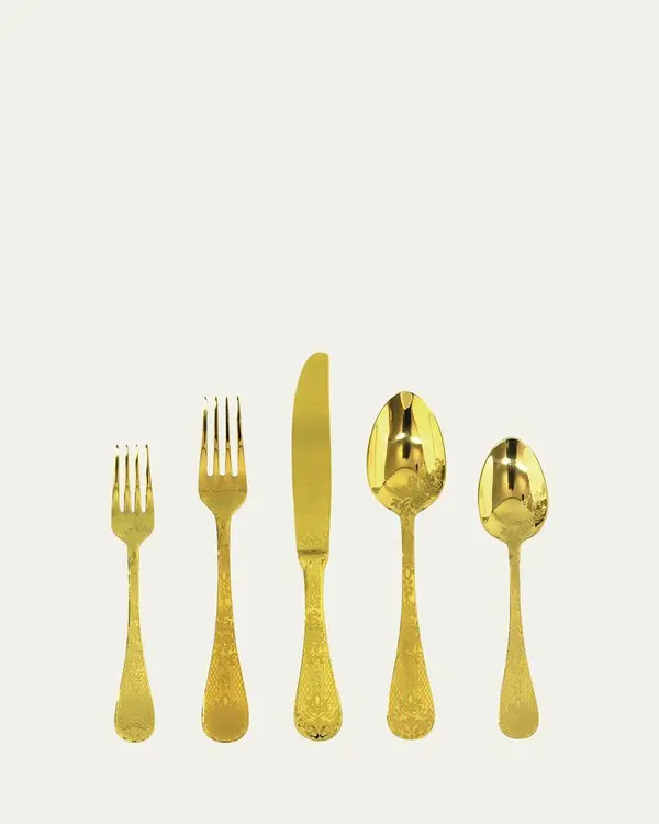 MEPRA Casablanca Oro 5-piece Flatware Set