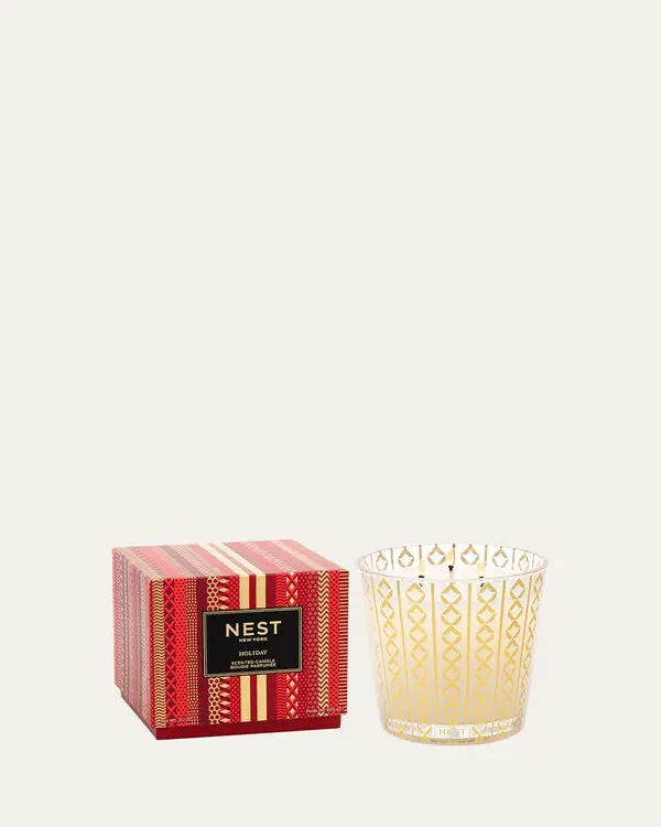 NEST NEW YORK Holiday 3-wick Candle, 21 Oz