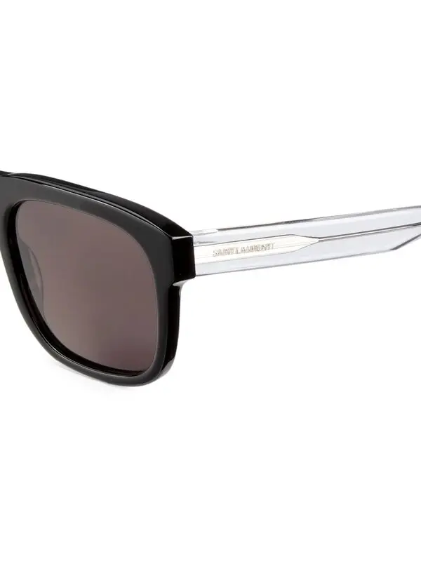 Saint Laurent New Wave 57mm Rectangular Acetate Sunglasses