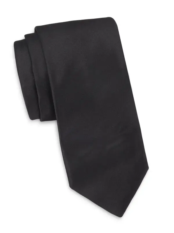 Canali Solid Silk Necktie