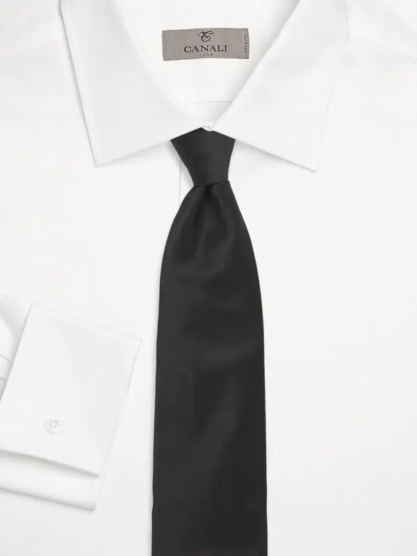 Canali Solid Silk Necktie