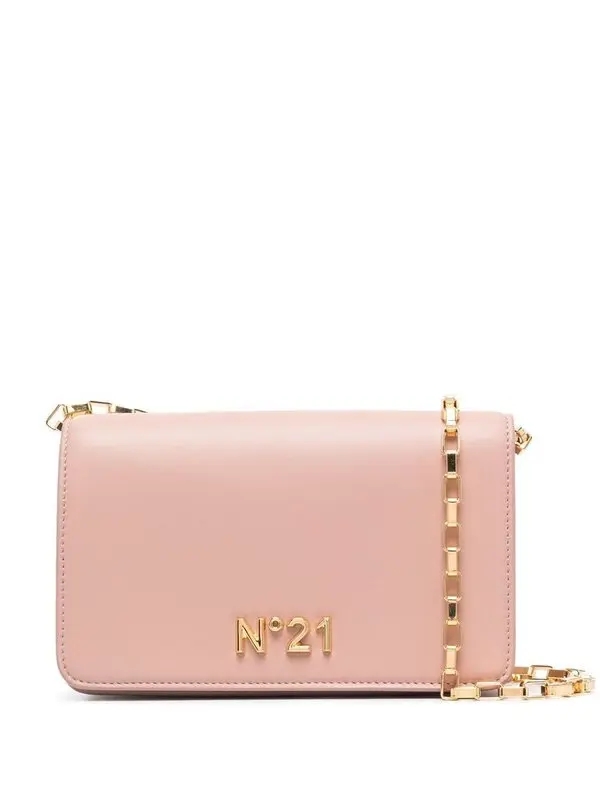 N°21 Logo Plaque Crossbody Bag - Neutrals