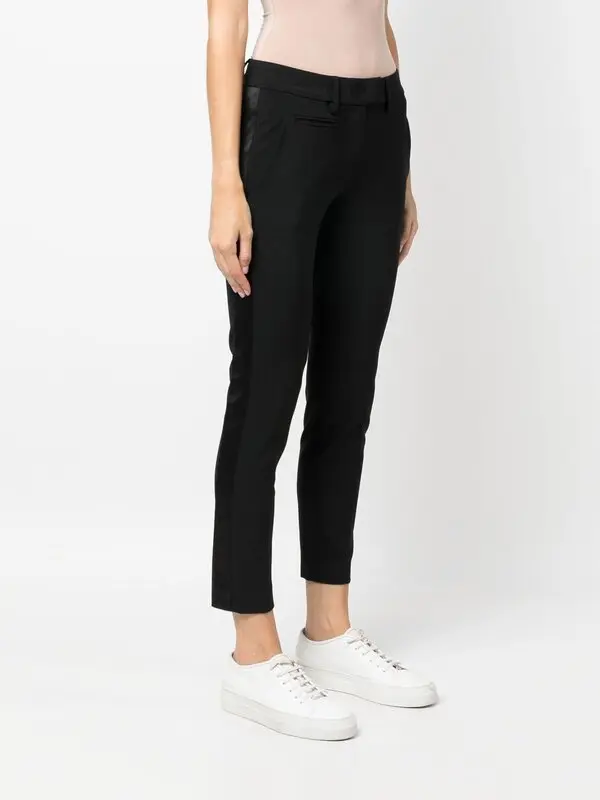 DONDUP Contrast Four-pocket Slim Trousers