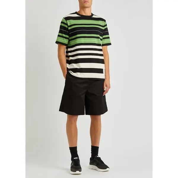 Norse Projects Holger Tab Series Striped Cotton T-shirt