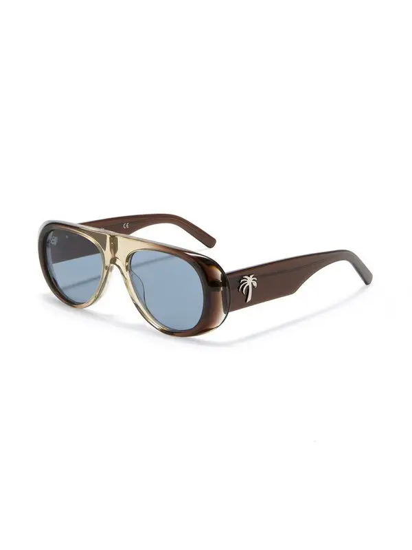 Palm Angels Shield-frame Sunglasses
