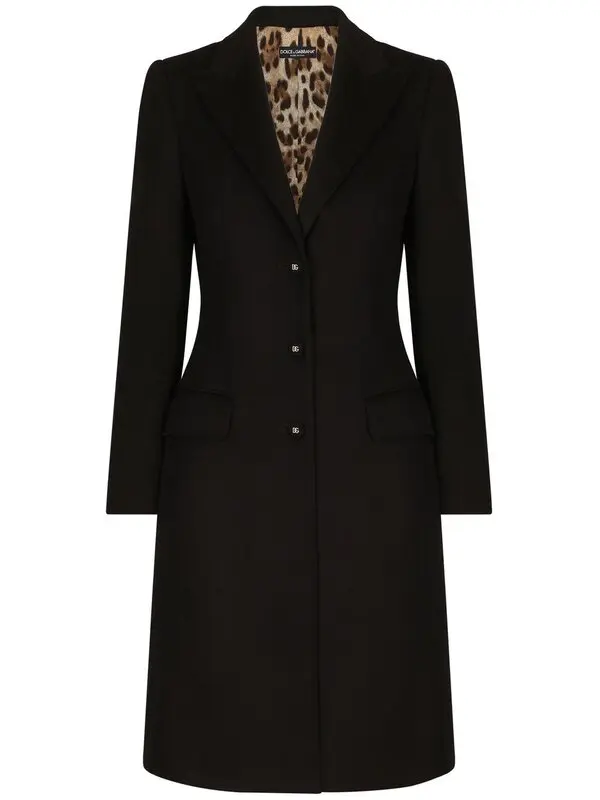 Dolce & Gabbana Single-breasted Wool-cashmere Coat