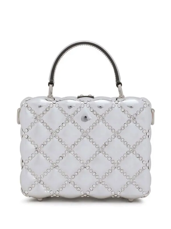 Dolce & Gabbana Dolce Box Rhinestone-embellished Top-handle Bag