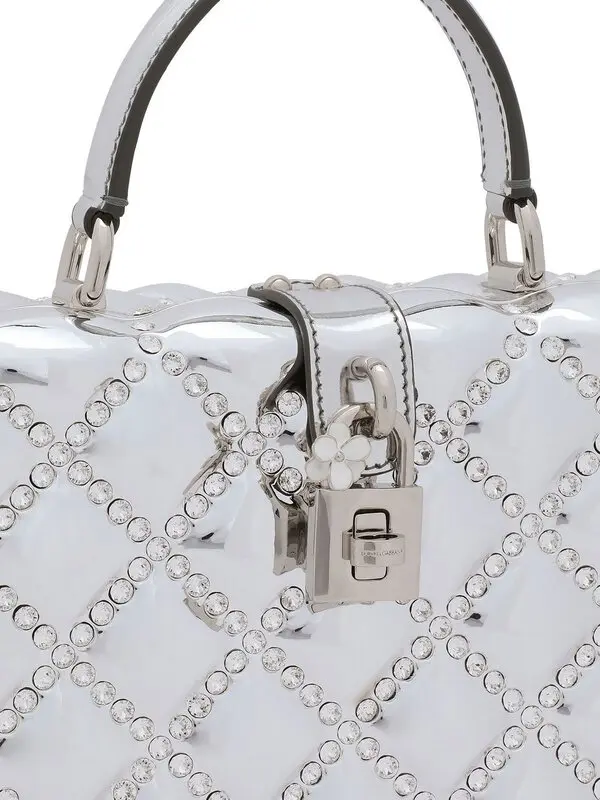 Dolce & Gabbana Dolce Box Rhinestone-embellished Top-handle Bag