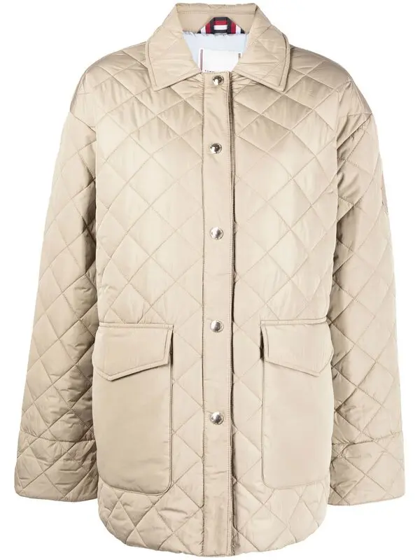 Tommy Hilfiger Button-up Quilted Coat