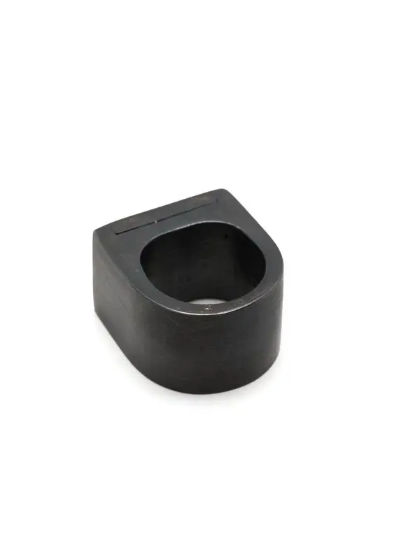PARTS OF FOUR Plate Single Diamond Ring - Black