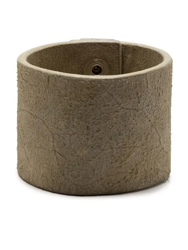 PARTS OF FOUR Wide Leather Bracelet - Neutrals
