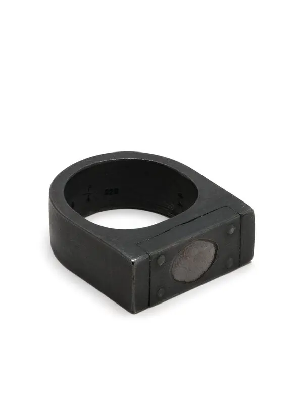 PARTS OF FOUR Plate Single Ring - Black