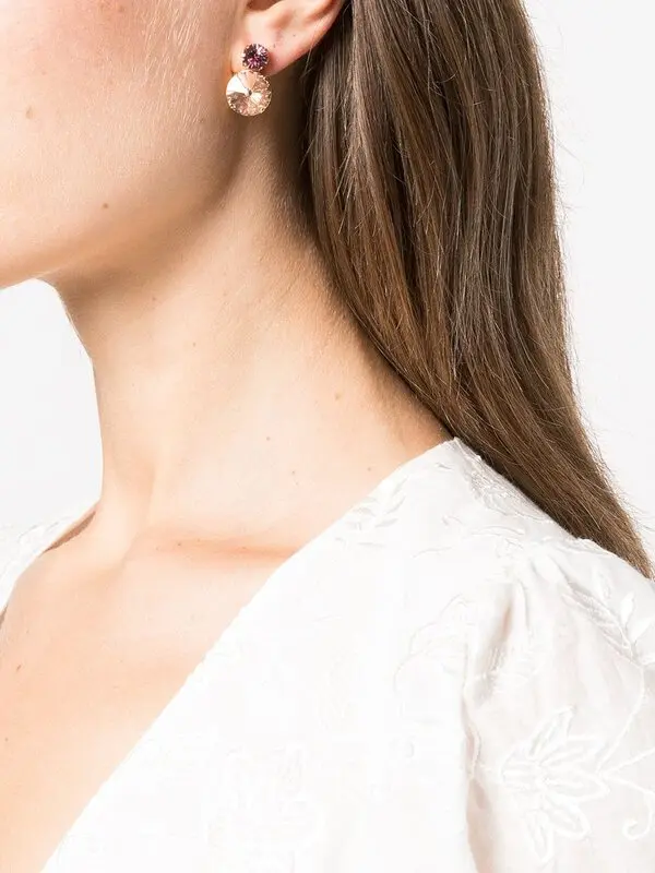 JENNIFER BEHR Myrla Crystal-embellished Earrings - Gold