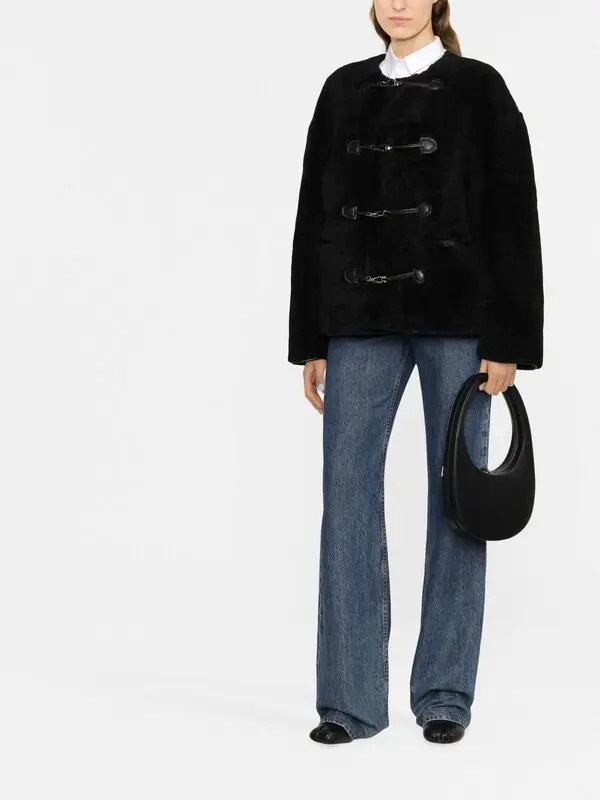 TOTEME Teddy Shearling Jacket - Black