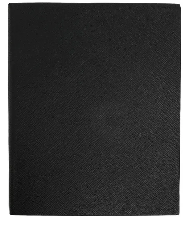 Smythson Logo-print Leather Notebook